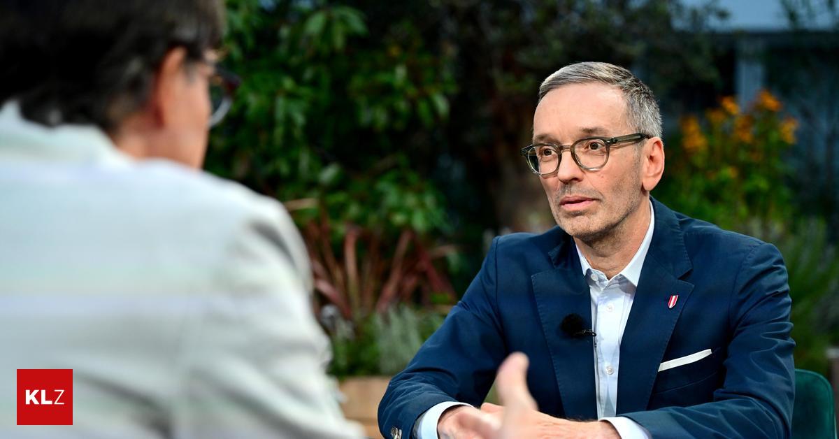 FPÖ-Chef Kickl im ORF-Sommergespräch: „Ich will Bundeskanzler werden“